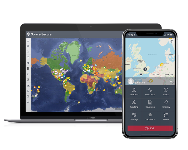 Solace Global - Solace Secure: Specialist Travel Risk Management Software